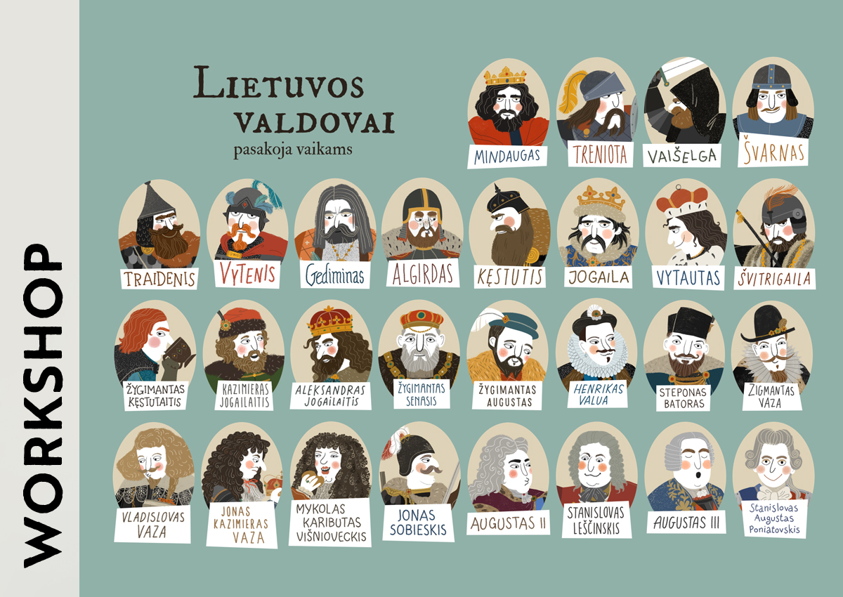 Kūrybines dirbtuvės "Lietuvos valdovai". WORKSHOP - Dagilis.lt